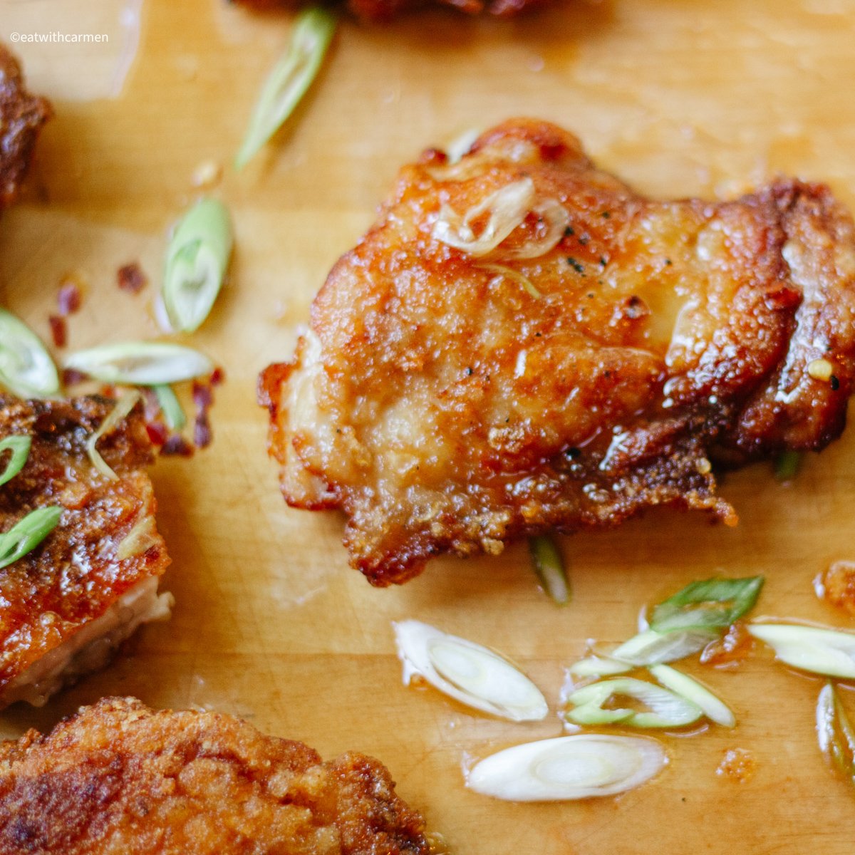 The Best Crispy Asian Fried Chicken with Hot Honey Sauce