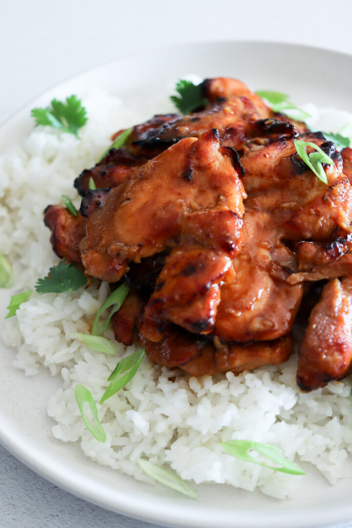 Delicious Garlic Miso Chicken Thighs Recipe (Air Fryer or Oven)