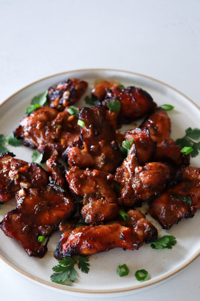 Delicious Garlic Miso Chicken Thighs Recipe (Air Fryer or Oven)