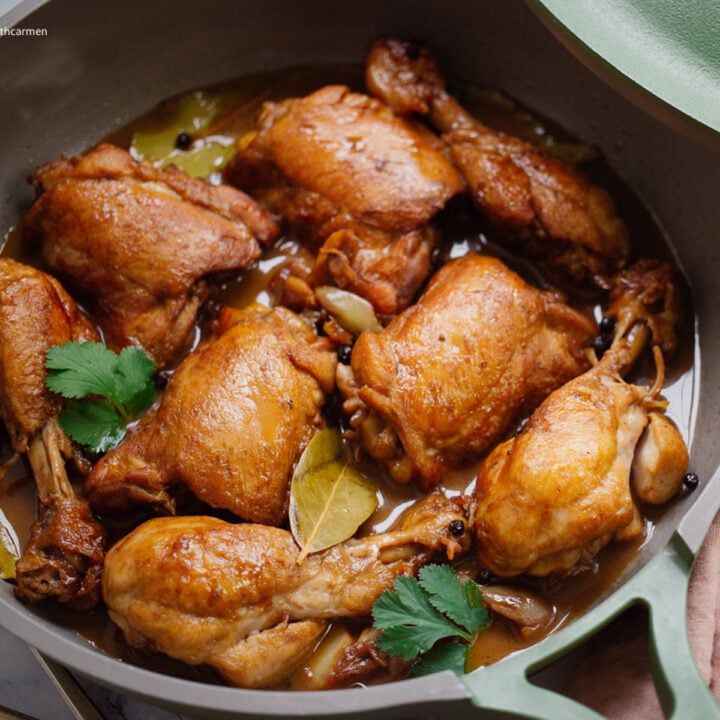 Easy Filipino Chicken Adobo (no marinating ready in 30 minutes)