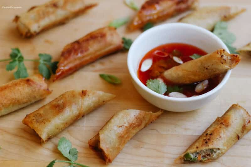 The Best Chicken Lumpia (Filipino Spring Roll) - Eat With Carmen