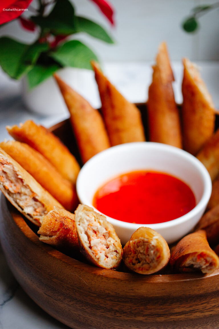 The Best Chicken Lumpia (Filipino Spring Roll) - Eat With Carmen