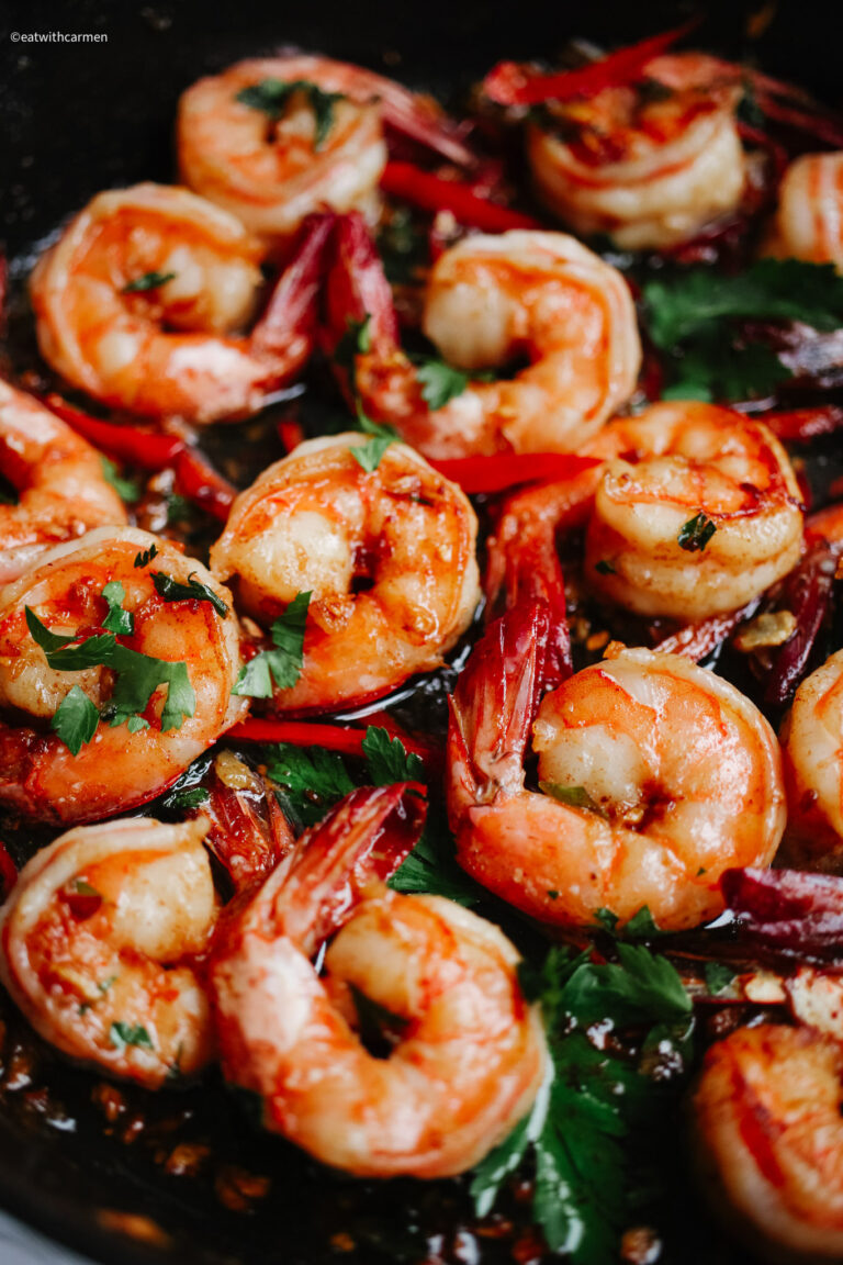 Spanish Garlic Prawns - Eat With Carmen