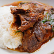 Slow Cooker Salsa Pot Roast (Fridge Clean Out Edition)