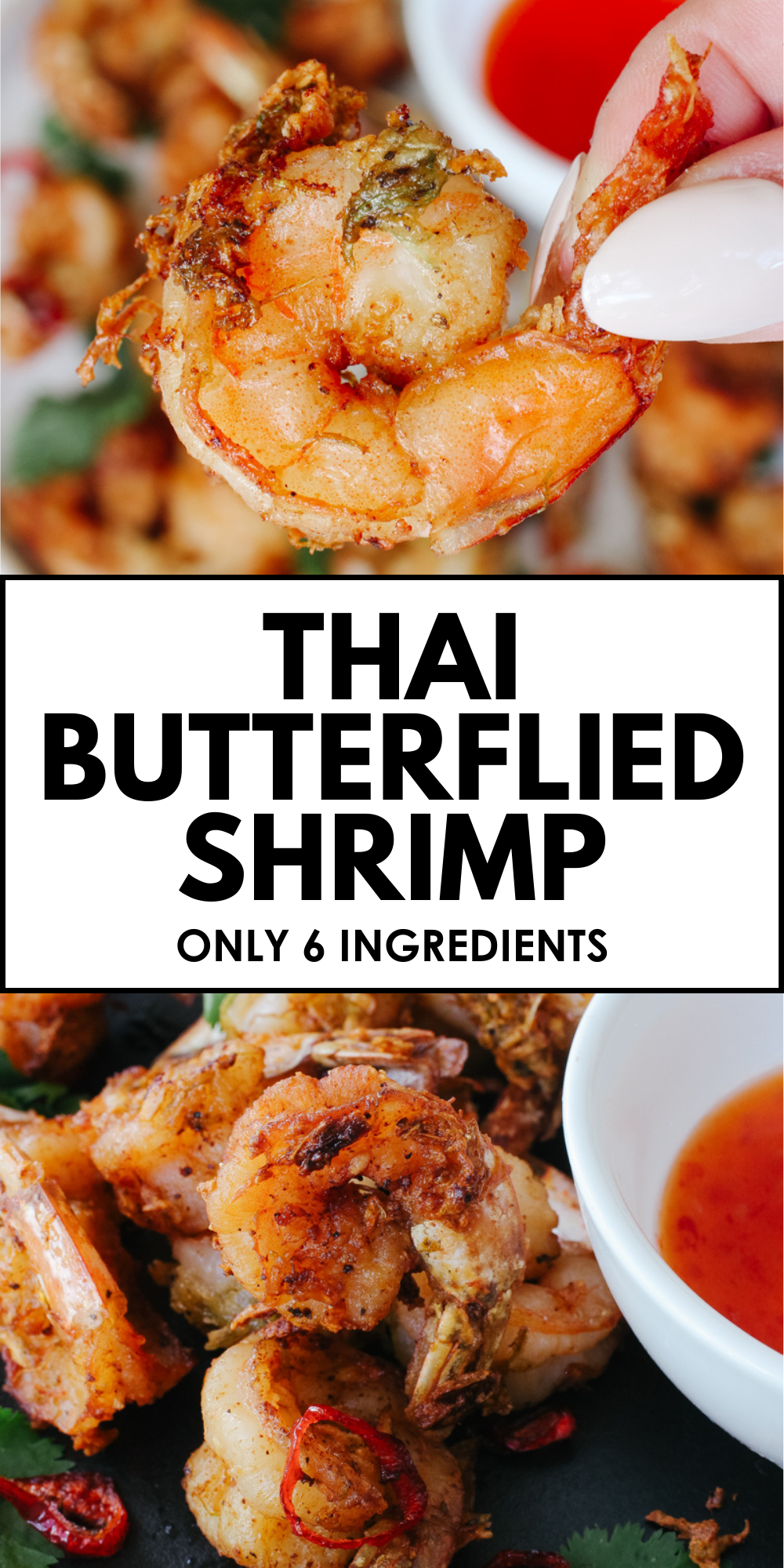 Crispy Thai Butterflied Shrimp Recipe - only 6 ingredients!