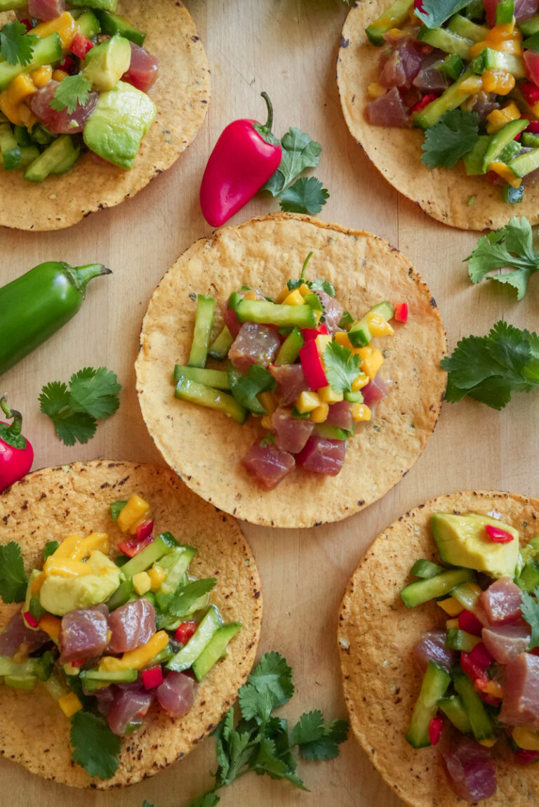 The Best Ahi Tuna Tostada
