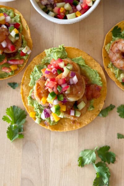 Crispy Shrimp Tostada - Eat With Carmen